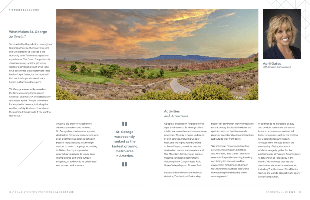 April Gates, Featured in The Distinctive Property Magazine - ERA ...